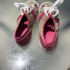 Coach | Shoes | Coach Pink Barrett Sneakers Us 8 2 Womens | Poshmark